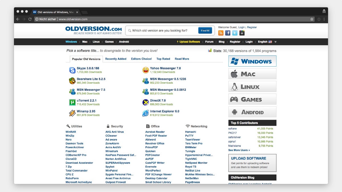 Oldversion.com Windows 10 Help Forums